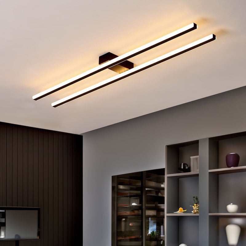 Aspen Modern Linear Flush Mount Ceiling Light — Minimalosity