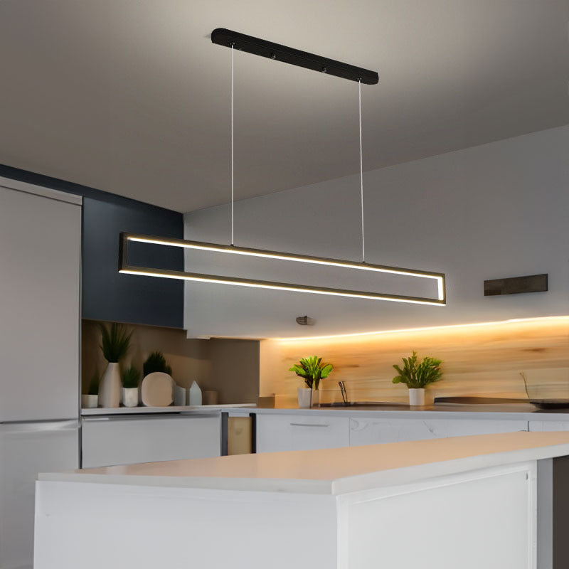 Horizon Modern LED Linear Ceiling Pendant Light — Minimalosity