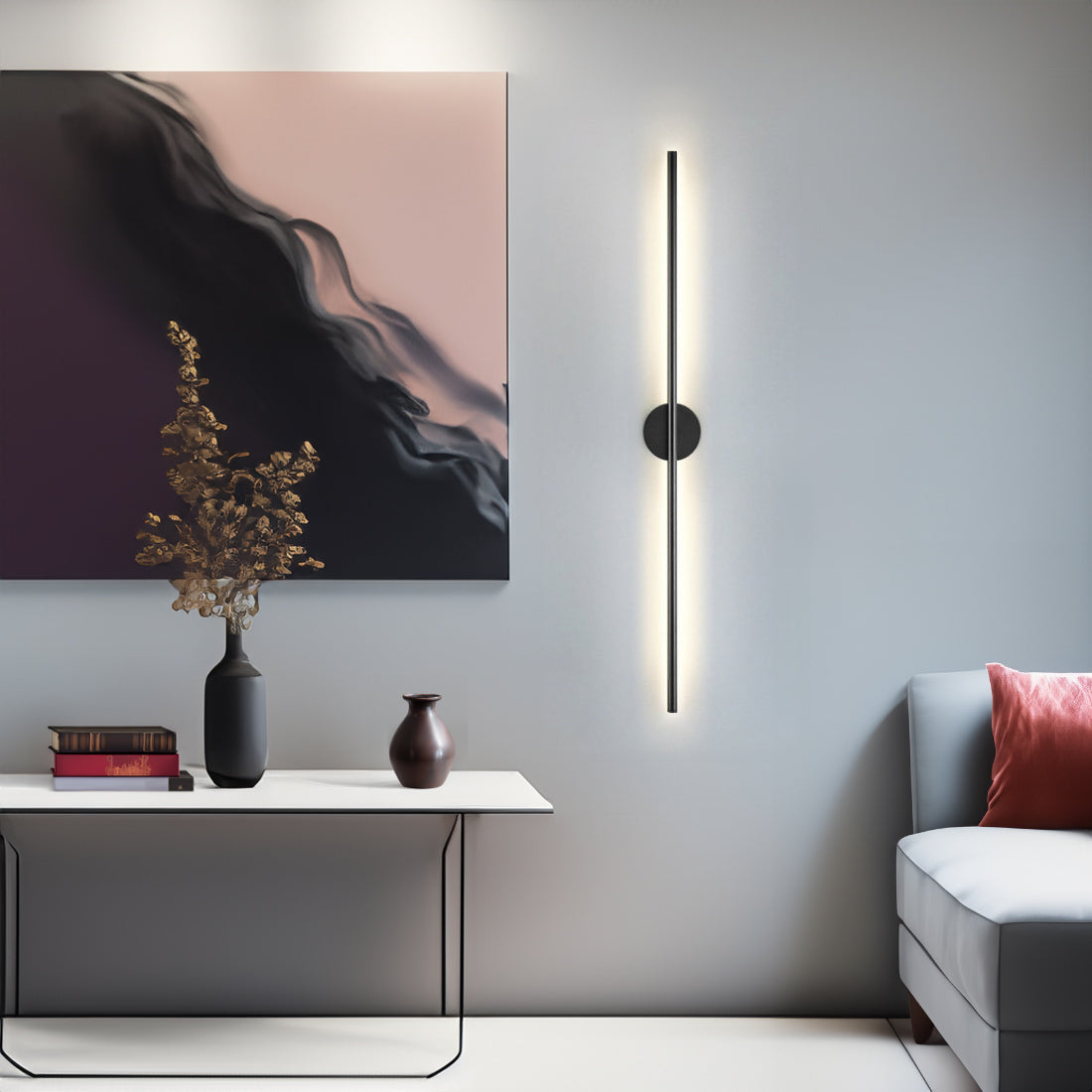 Lustre Modern Minimalist Linear Wall Light Sconce — Minimalosity