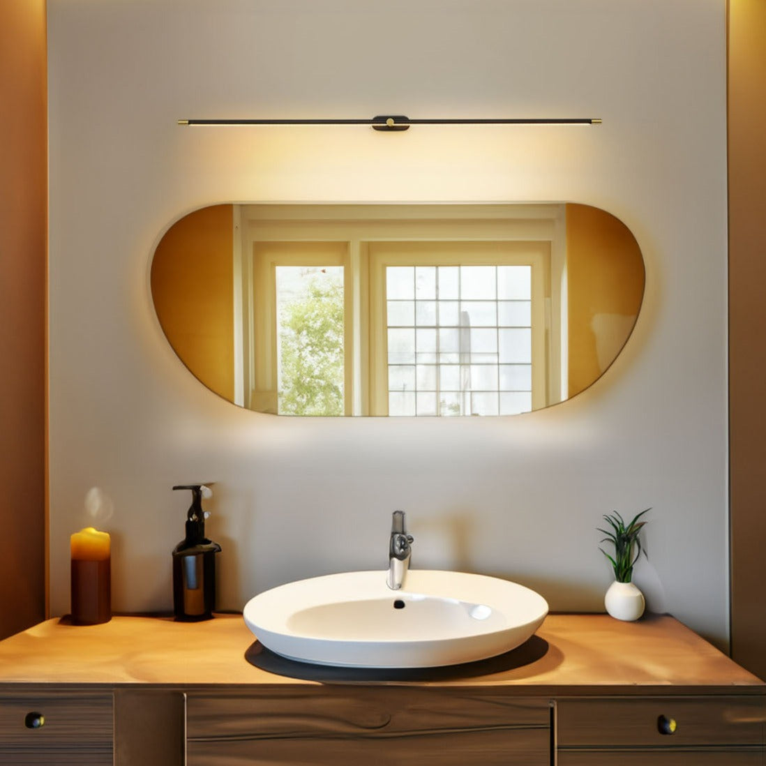 Paramount Minimalist Linear Bathroom Vanity Wall Light — Minimalosity